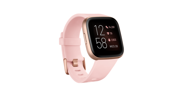 Fitbit Versa 2 (NFC) Smart Watch Petal - Copper Rose FITBIT OFFICIAL