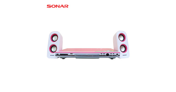 ชุดเครื่องเล่นดีวีดี SONAR รุ่น UX-V111P - White/Pink SONAR-WATTANAROJ ...