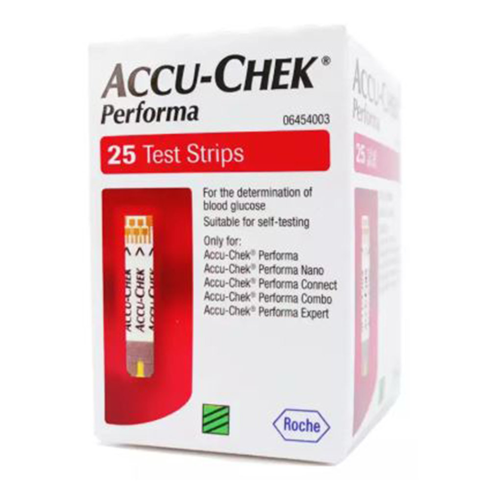 ACCU-CHEK PERFORMA TEST STRIP 25'S แผ่นตรวจวัดระดับน้ำตาล SAVE DRUG