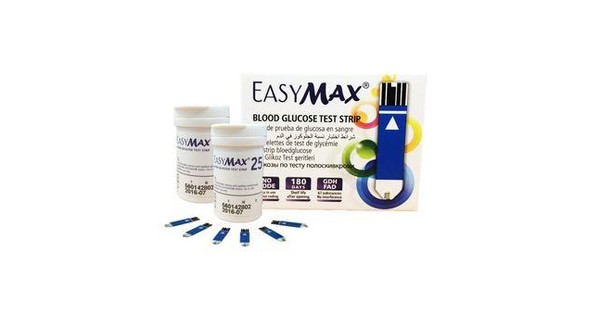 Easymax Blood Glucose Test Strip 25x2 365wecare