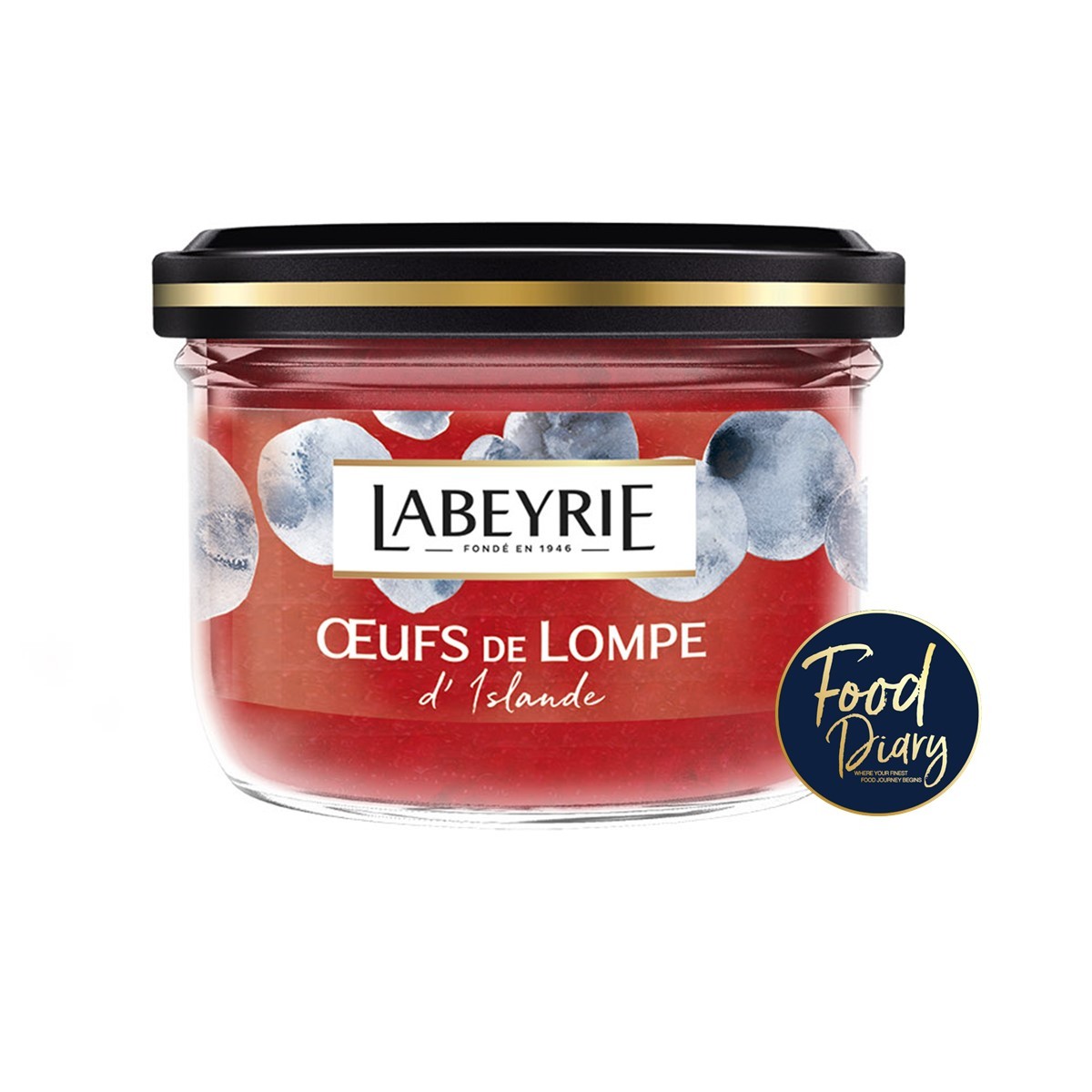 LUMPFISH CAVIAR RED 80G "LABEYRIE" ไข่ปลาลัมฟิช คาร์เวีย สีแดง ขนาด 80 ...