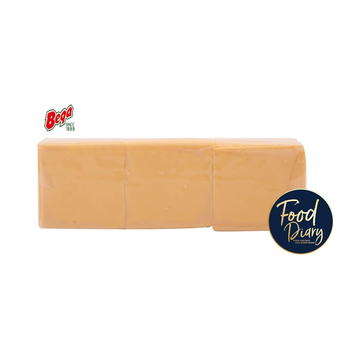 BEGA BURGER SLICES CHEESE COLOURED 84 SLICES (1KG) เนยแข็งเชดดาชนิดแผ่น ...
