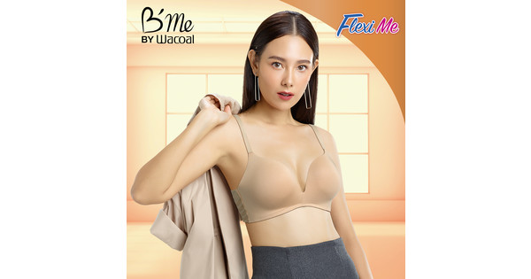 B'ME BY WACOAL เสื้อชั้นใน บีมี ไม่มีโครง รุ่น ME1D82 สีเนื้อ (NN) PensMarket