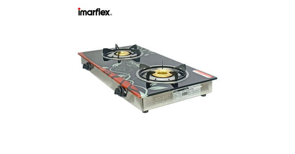 Imarflex เตาแก๊สหน้ากระจกหัวคู่ รุ่น IG-420 Imarflex
